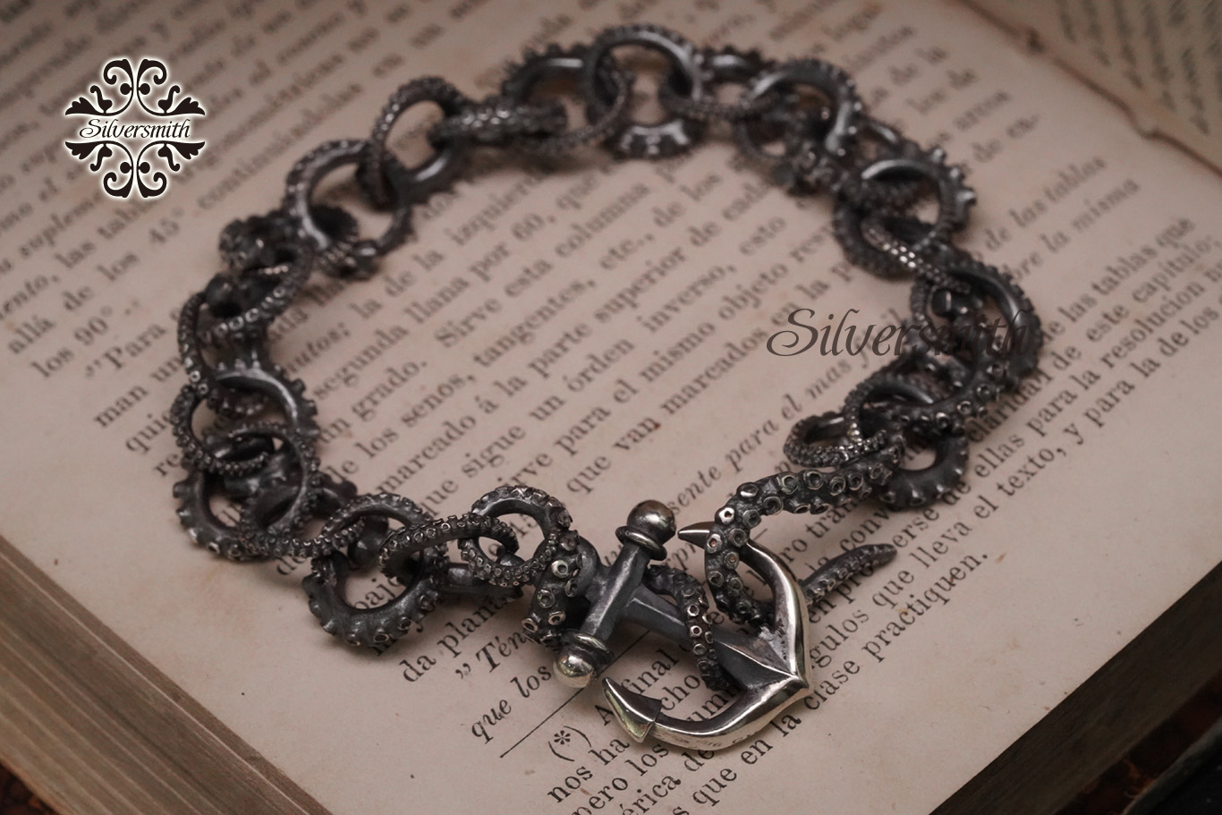 The Octopus Tentacle Bracelet with Anchor