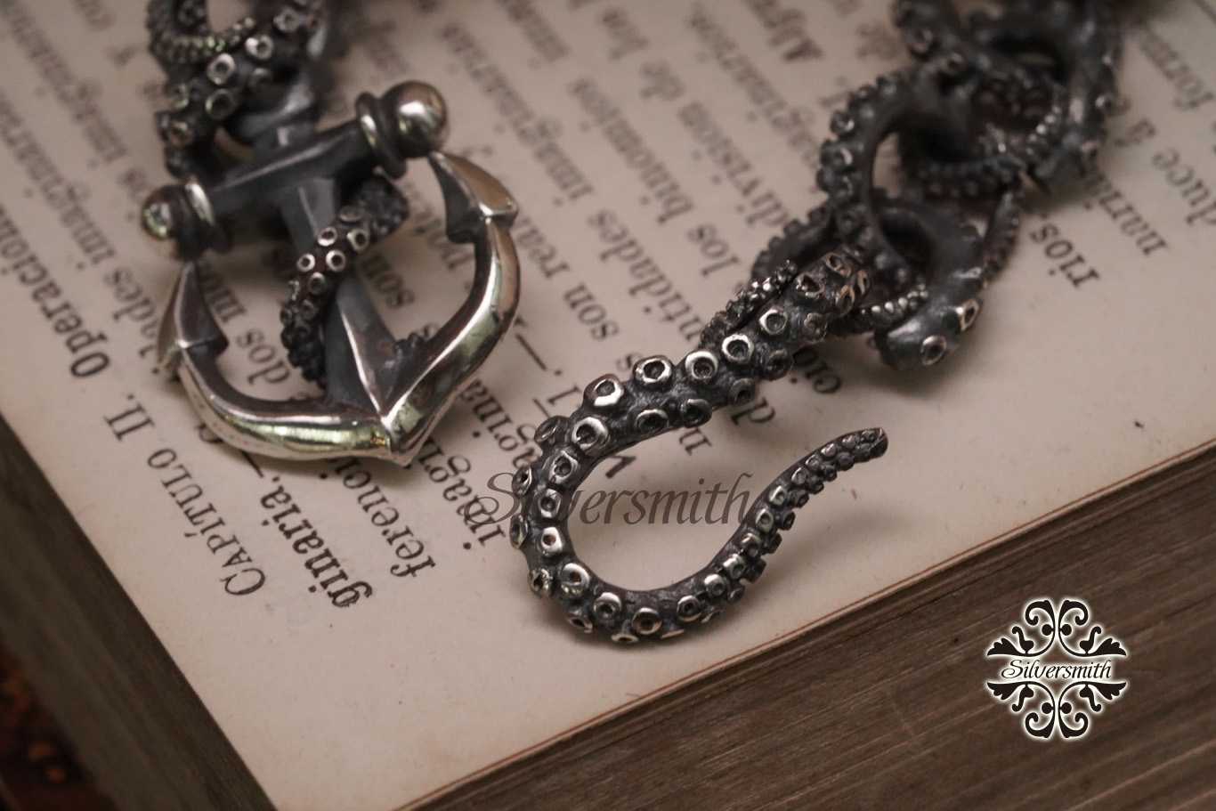 The Octopus Tentacle Bracelet with Anchor