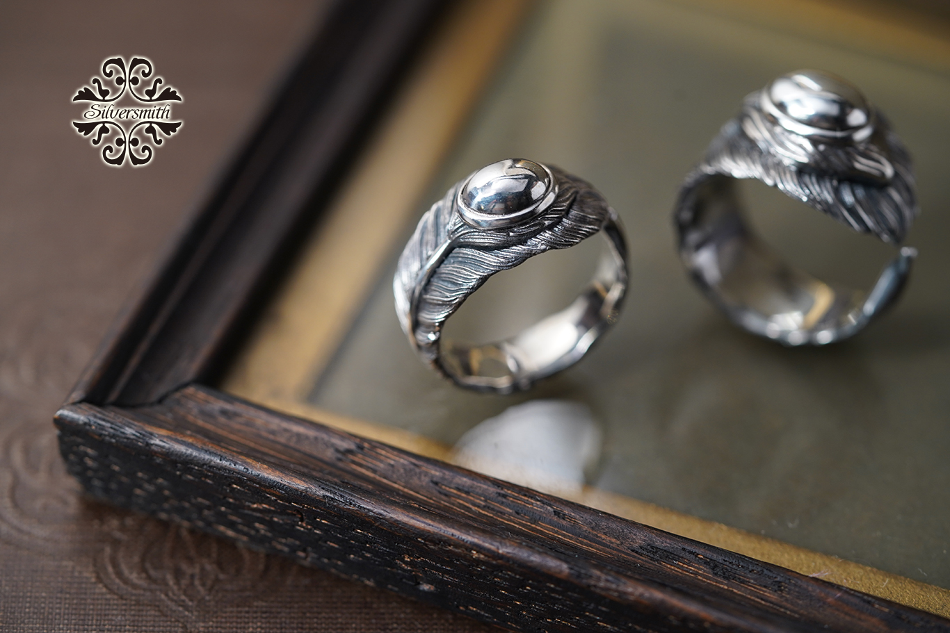 Silver Poe Ring (Width : 12mm)